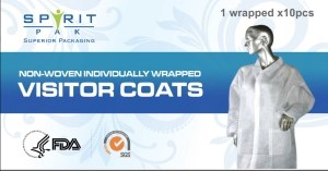 Disposable Visitor Coats for Medical Use