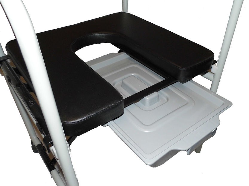 Folding Padded Commode Chair