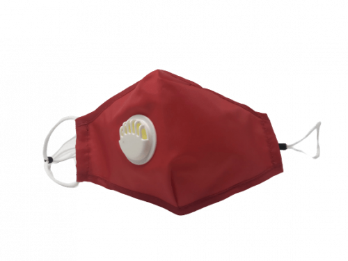 Reusable Face Masks With Valve Filter - Red