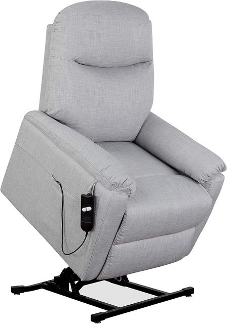 Georgia Single Motor Electric Riser Recliner Chair - Grey
