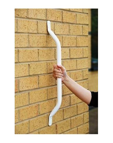 Flat End Steel Grab Rail - Indoor & Outdoor.